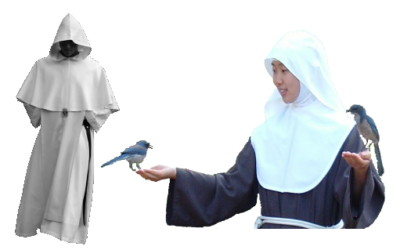 monk-nun-with-birds | Vocation Promotion